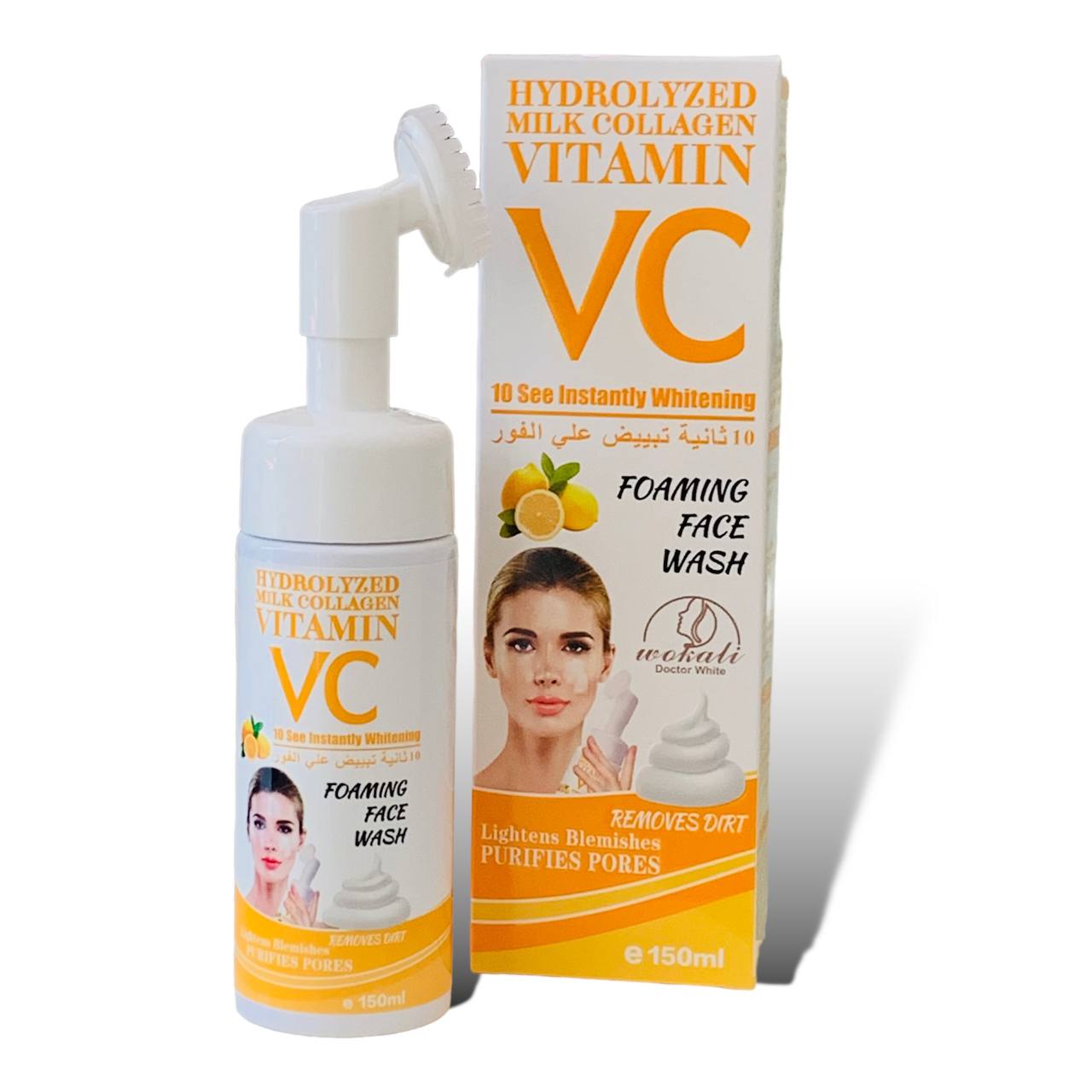 WOKALI - HYDROLYZED FOAMING JABÓN FACIAL DE VITAMINA C 150ML - Gisele Stephanie S.R.L