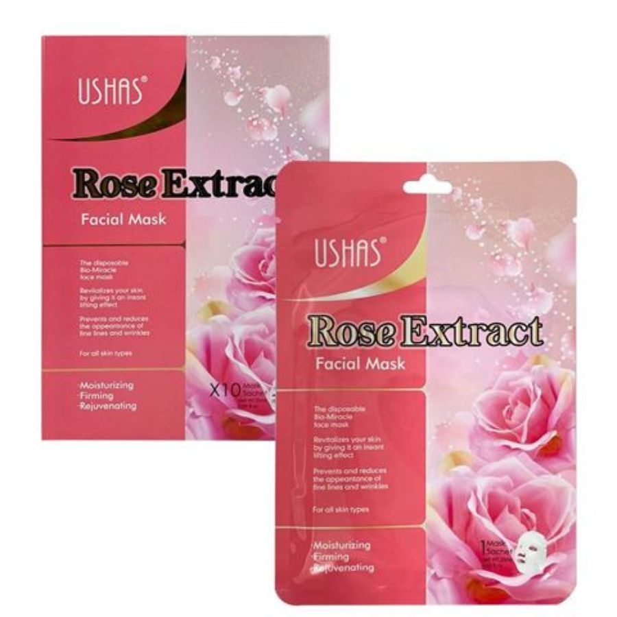 MASCARILLA FACIAL DE EXTRACTO DE ROSAS - USHAS - Gisele Stephanie S.R.L