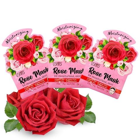 MASCARILLA FACIAL DE ROSAS - USHASMK022 - Gisele Stephanie S.R.L