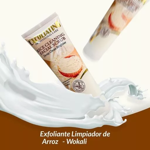 EXFOLIANTE FACIAL DE ARROZ 120ML - WOKALI - Gisele Stephanie S.R.L